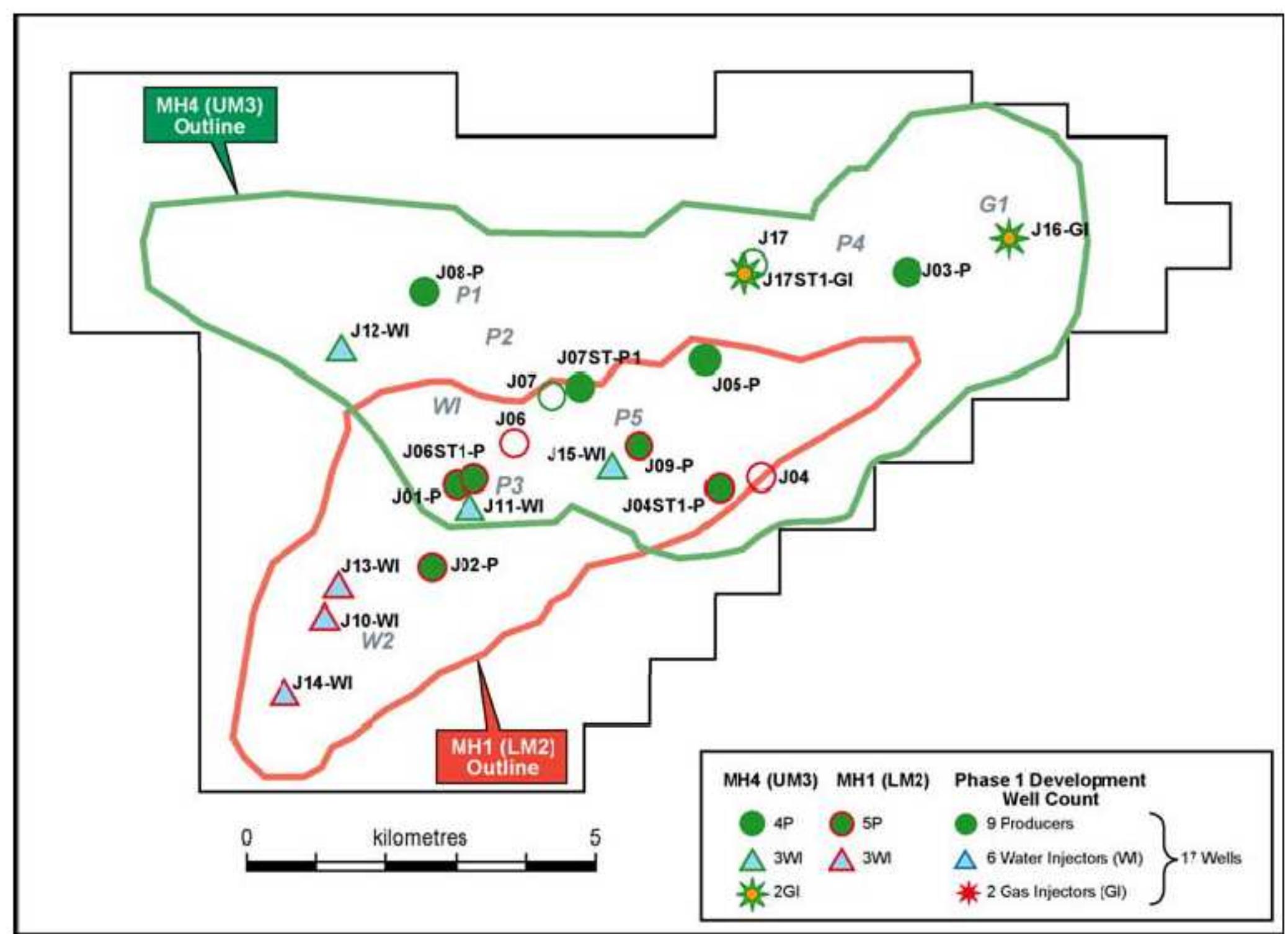 - phase 1 development well locations fig. 4 - mahogany fan