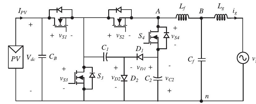 “ig. 4. proposed single-phase transformerless grid-connected