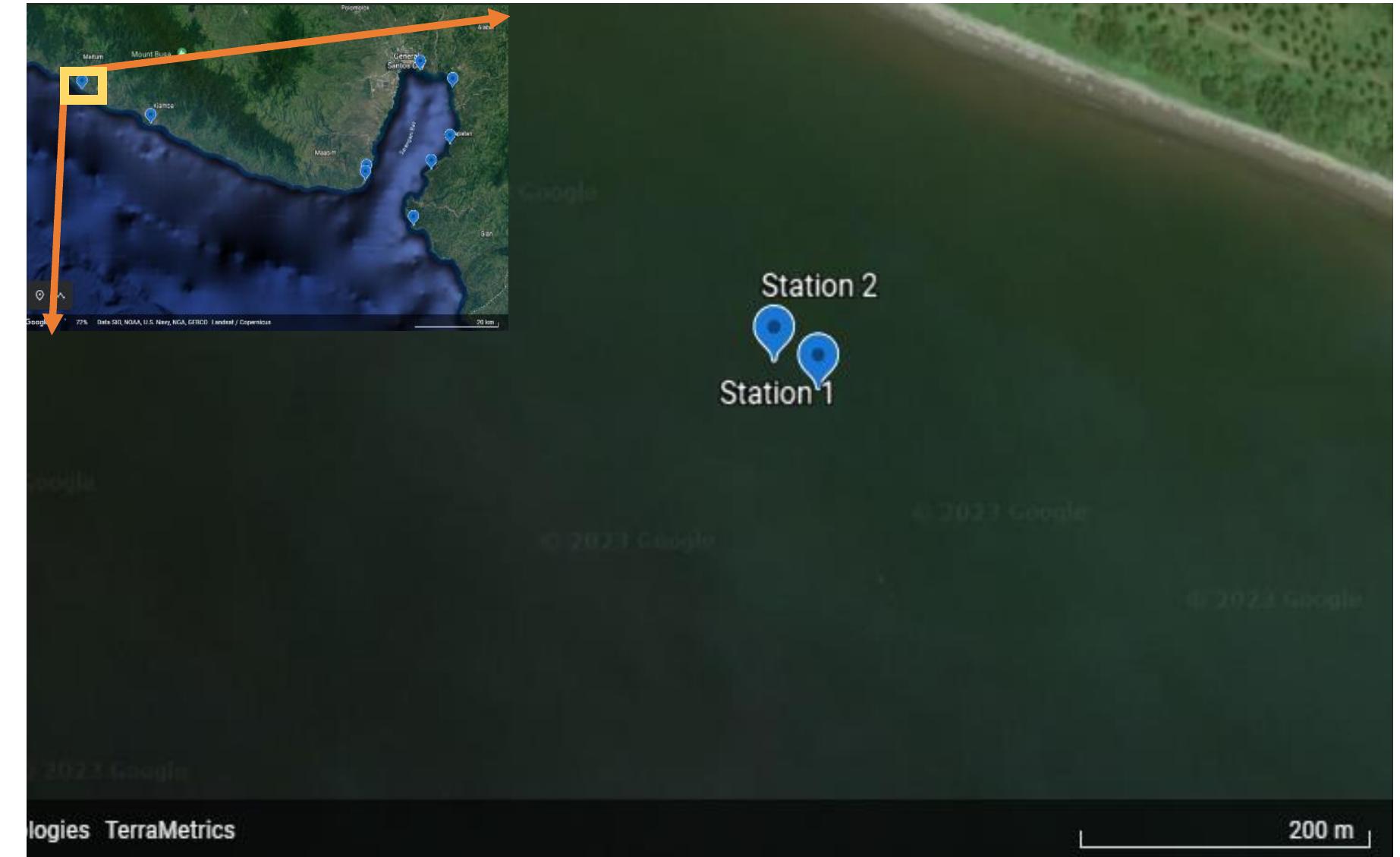 Magnified image of site 9, located at barangay mabay,