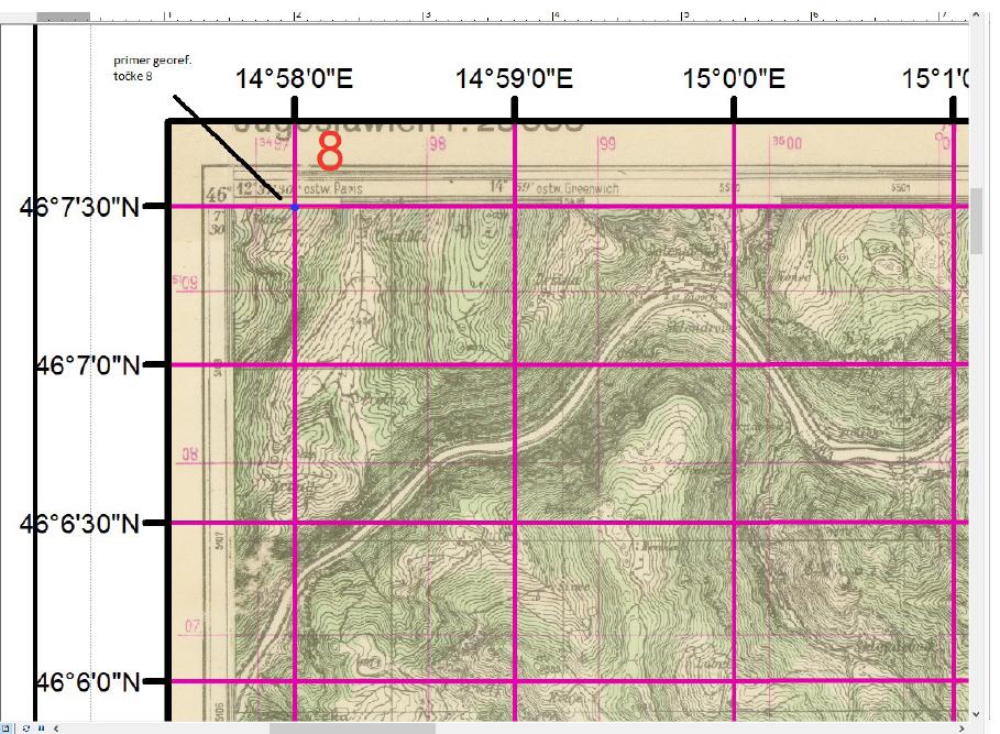 When georeferencing german military maps from the period of
