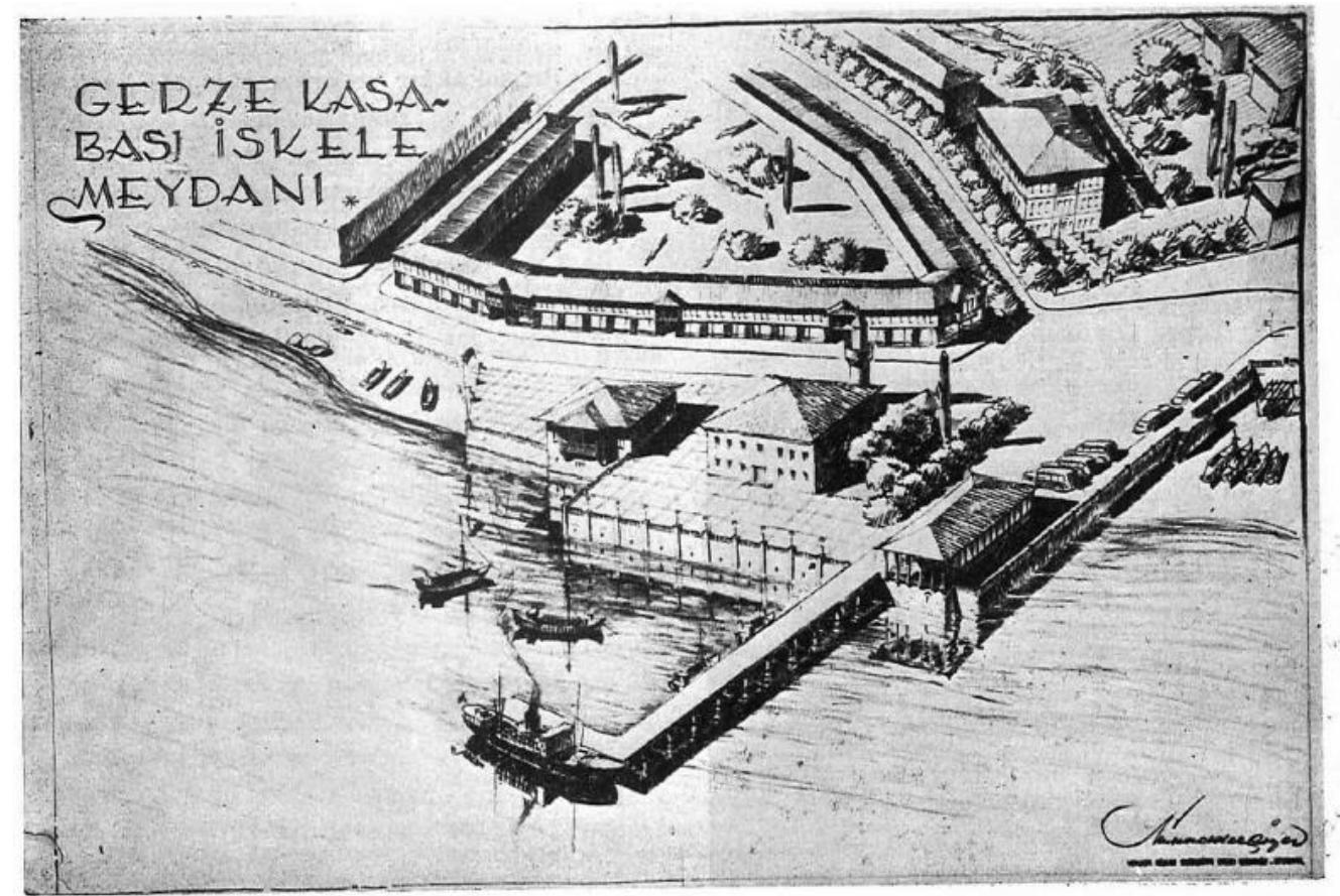 48 : the perpsective drawing of the redesigned pier and the