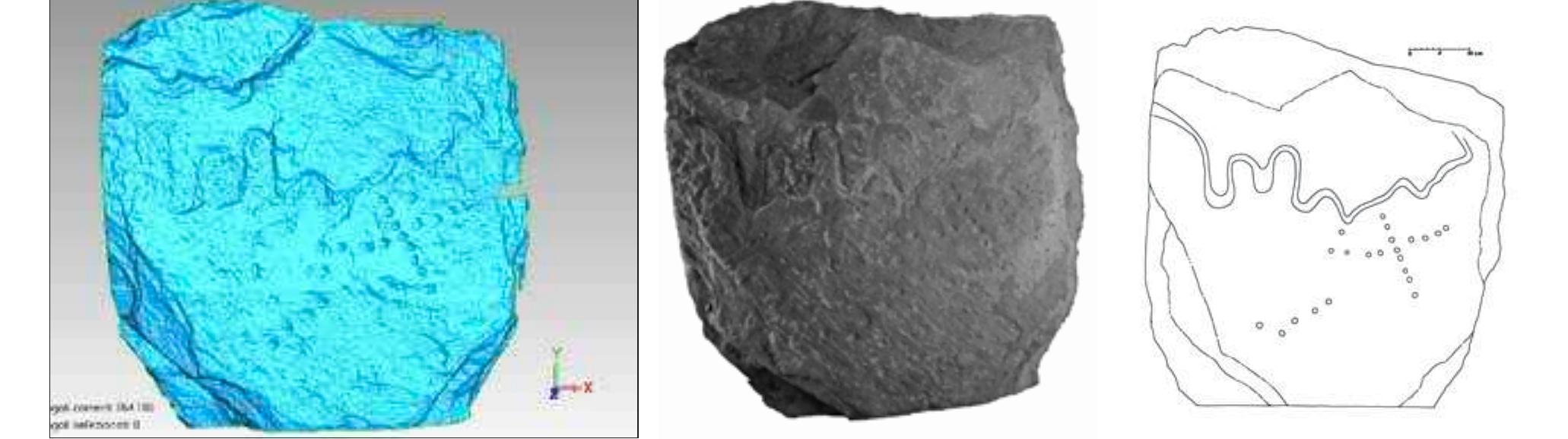 C. grave 19, basal slab (drawings by francesco martore).