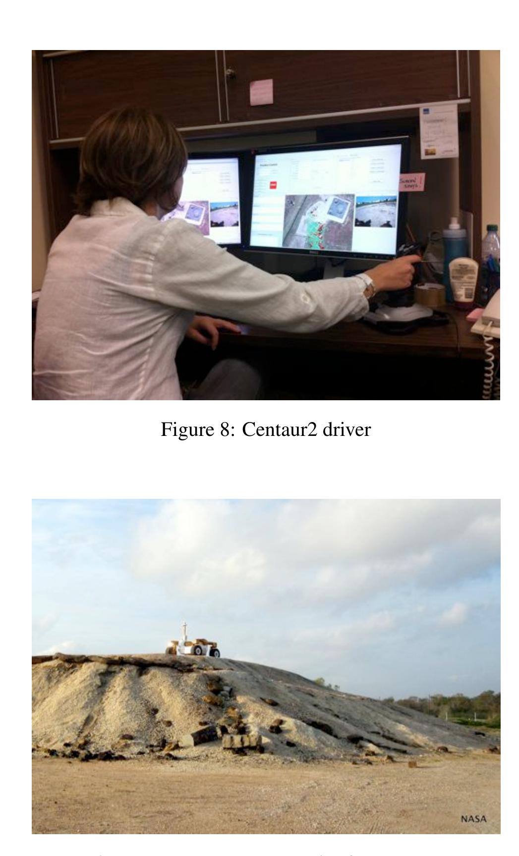 Figure 8 - Tele-operated lunar rover navigation using LIDAR