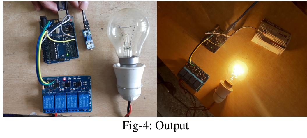 Figure 4 - Street Light Automation using LDR and Arduino