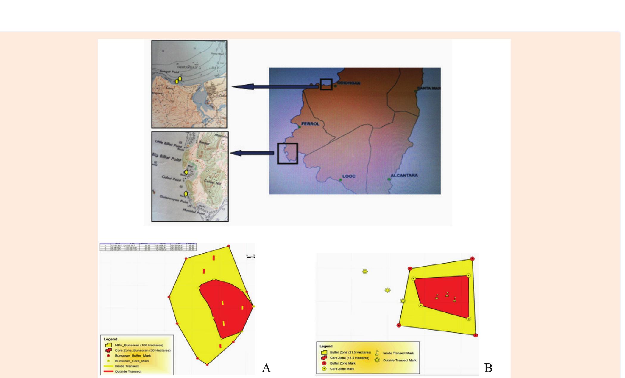 Map of the province of romblon, showing the estimated