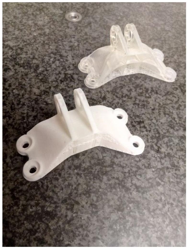 Case study bracket fabricated with fdm and sla technology in