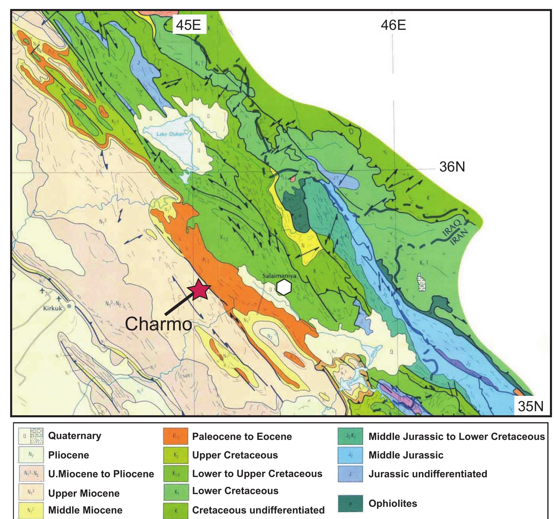 Geological map of the slemani region (after spaargaren 1987,