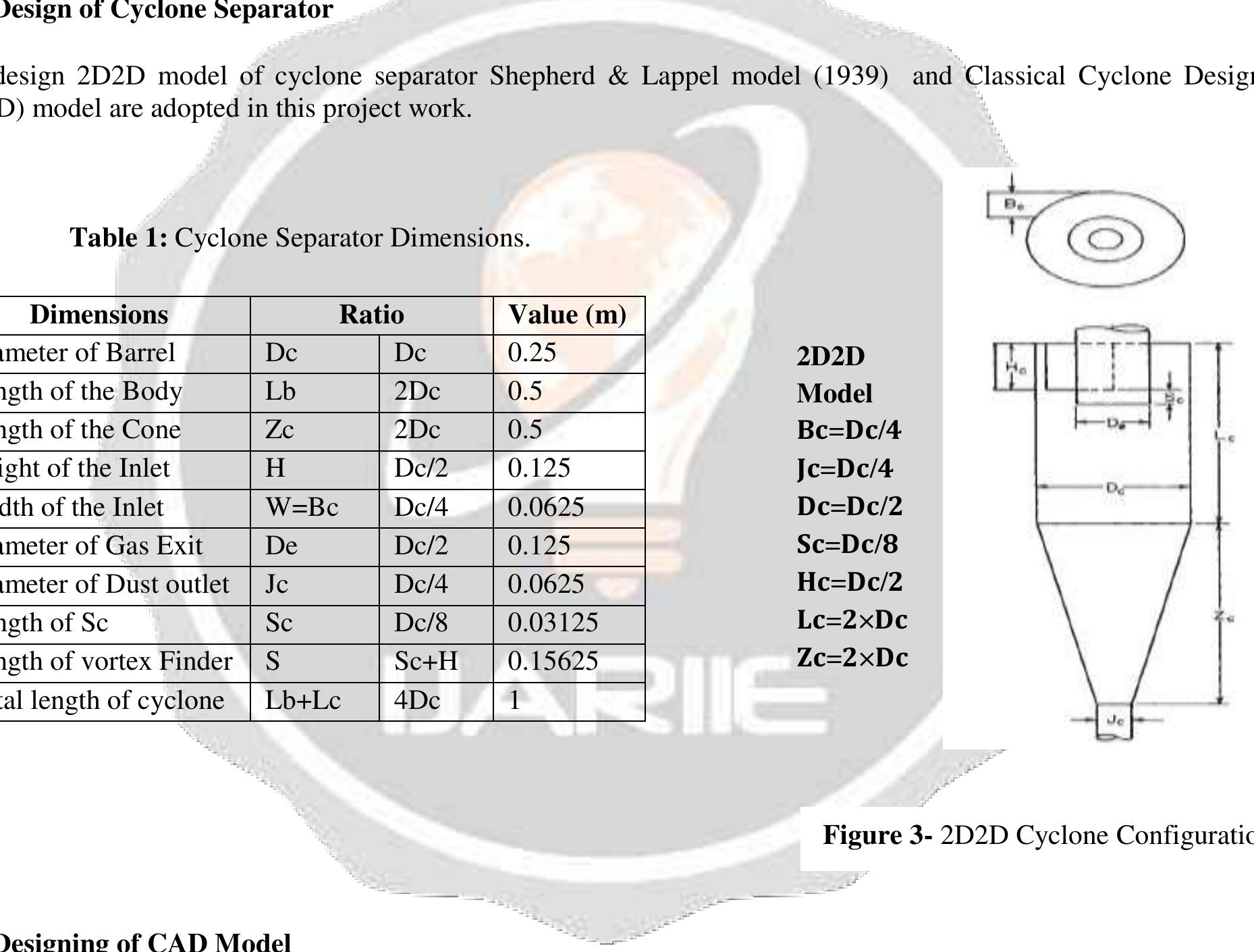 (PDF) Design & Fabrication of Cyclone Separator for Removal of ...