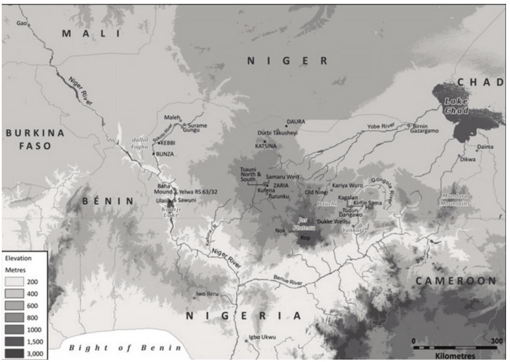 Ficure 4: map of west africa and the lake chad basin (sule