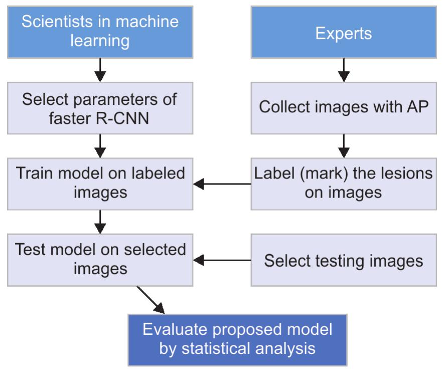 Flowchart 1: flow diagram of periapical lesions diagnosis