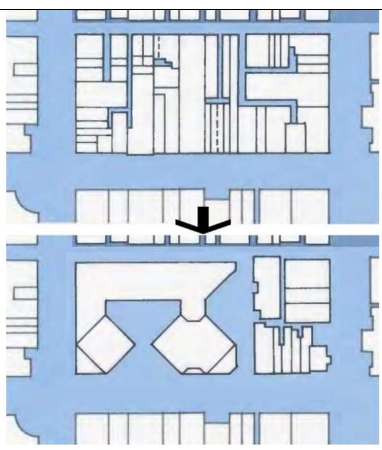 5: transformation of urban built form from small land parcel