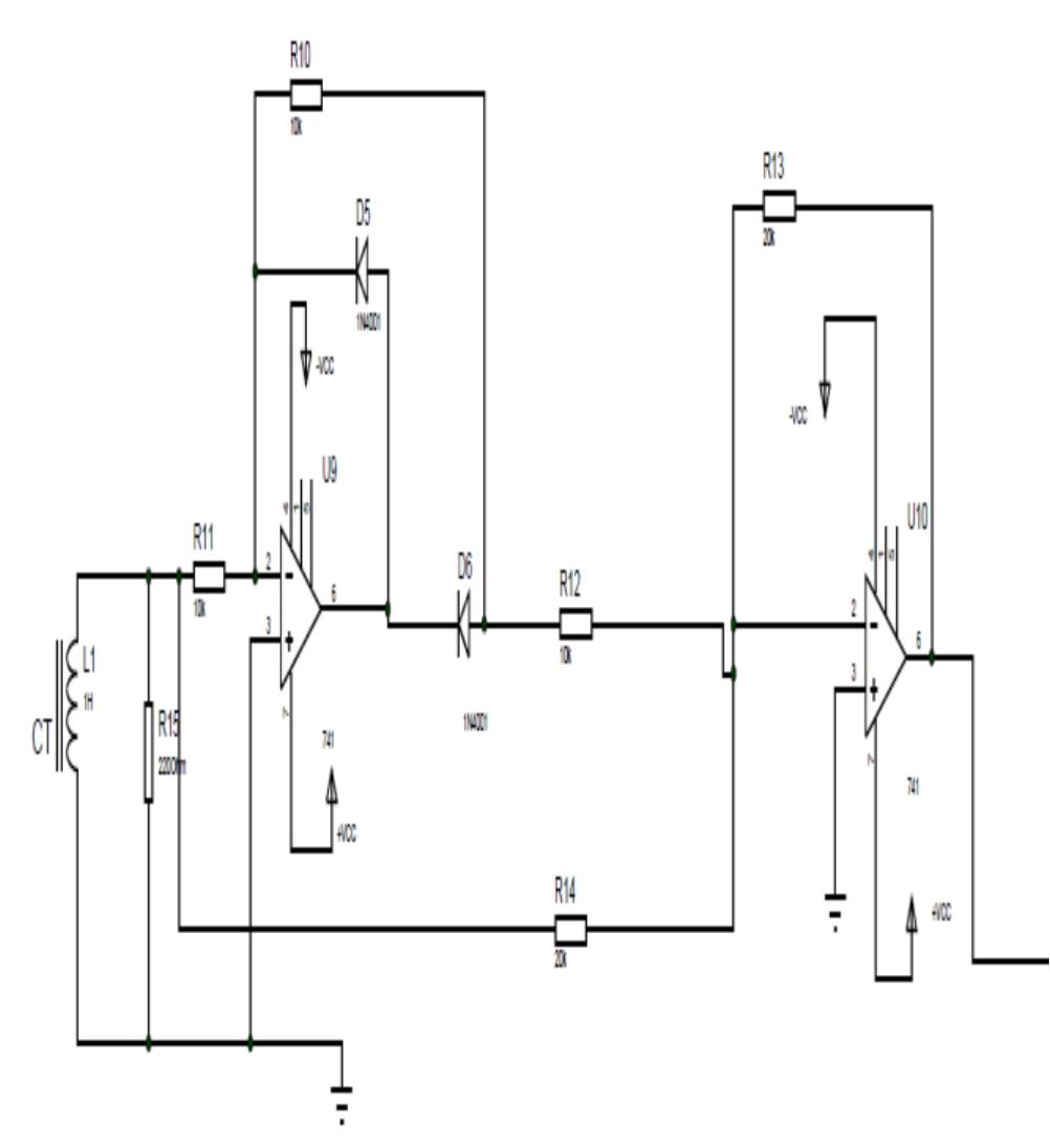 Circuit diagram of current sensor