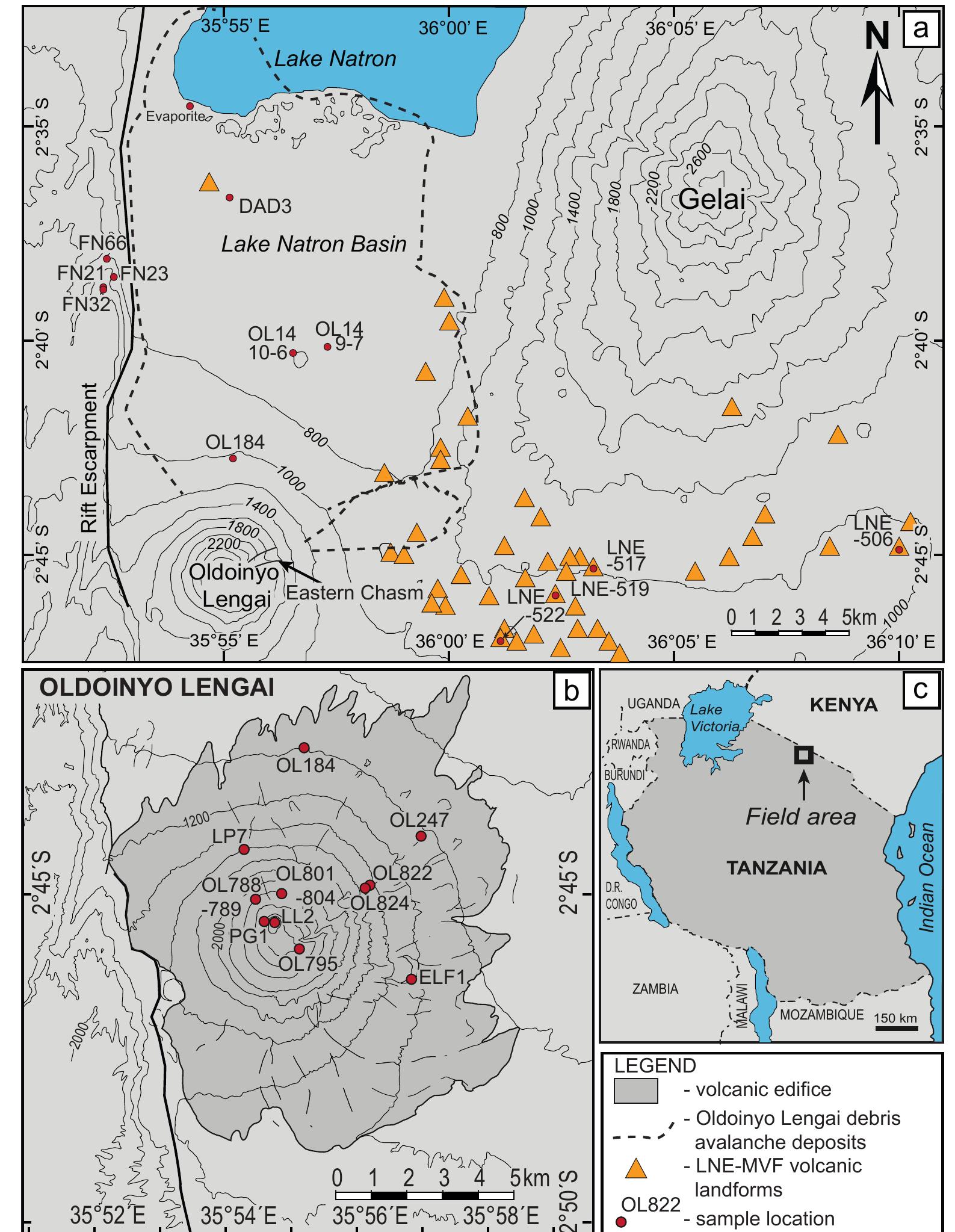 1 schematic map of the northern tanzanian sector of the