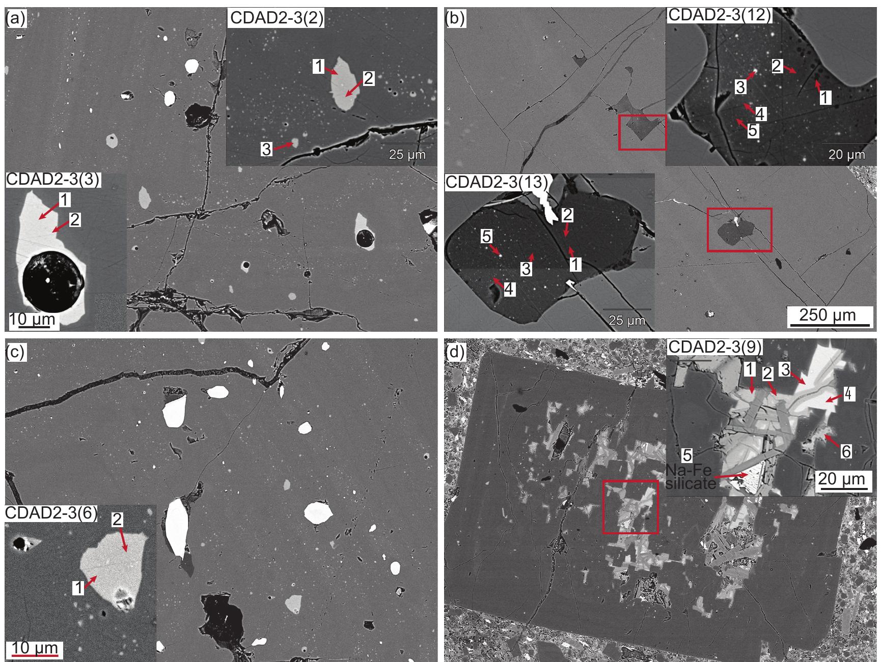B.2. melt and heterophase inclusions in nepheline from