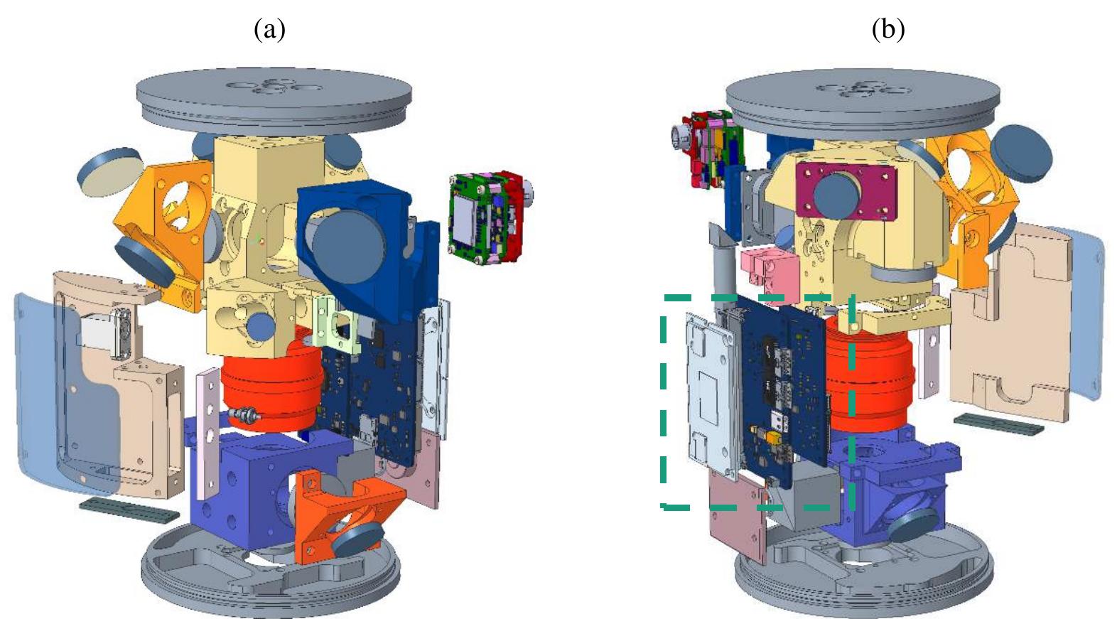 Shows the full mechanical design of the sensor. two main
