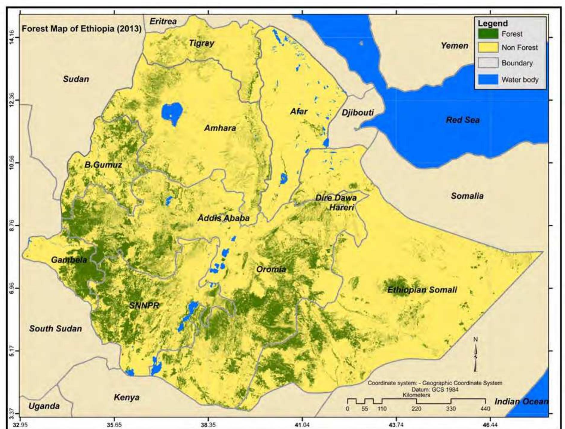 Wall-to-wall forest map’ using ethiopia’s current forest