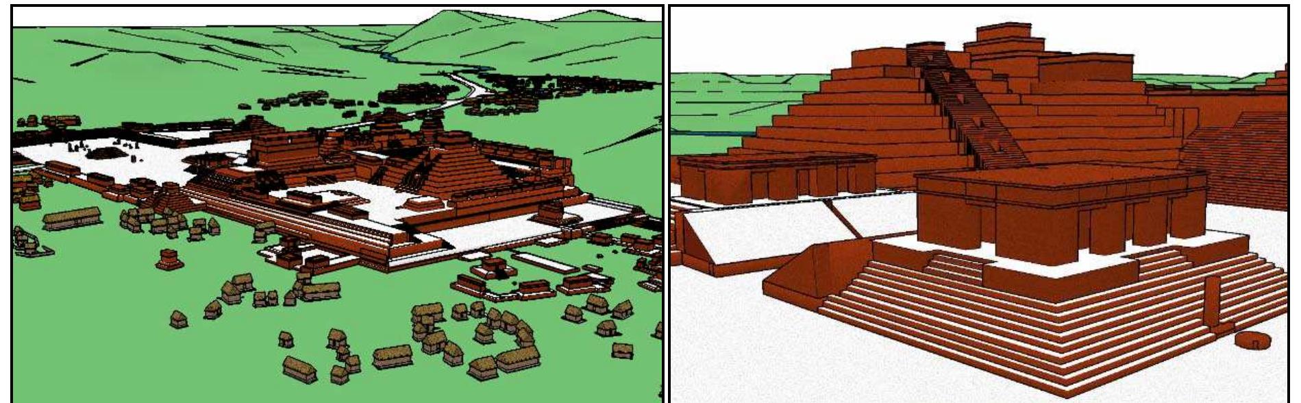 Examples of the 3d sketchup model of copan designed by