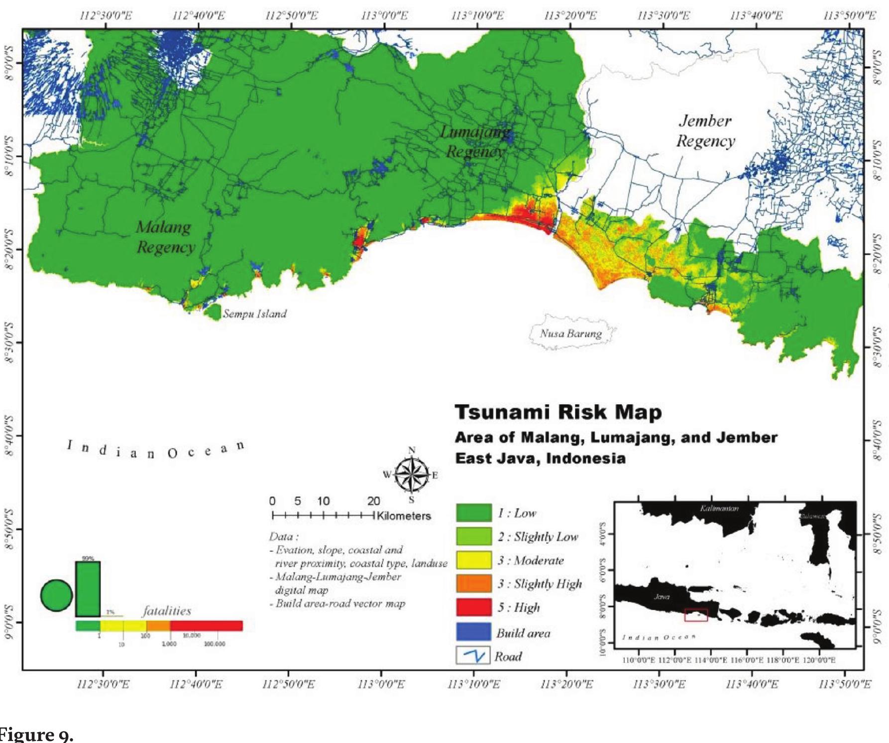 Tsunami risk map. 4 4 “ 4 of coastal vegetation and high