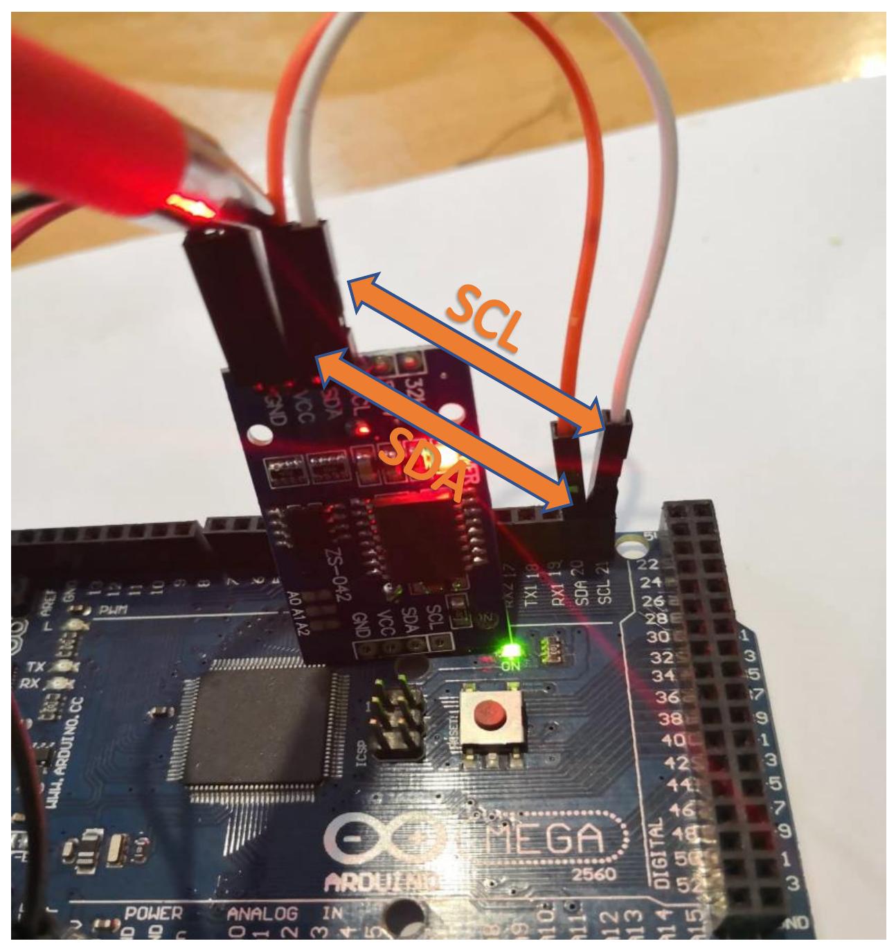 (5.6) ds3231 connected with arduino mega the ds3231