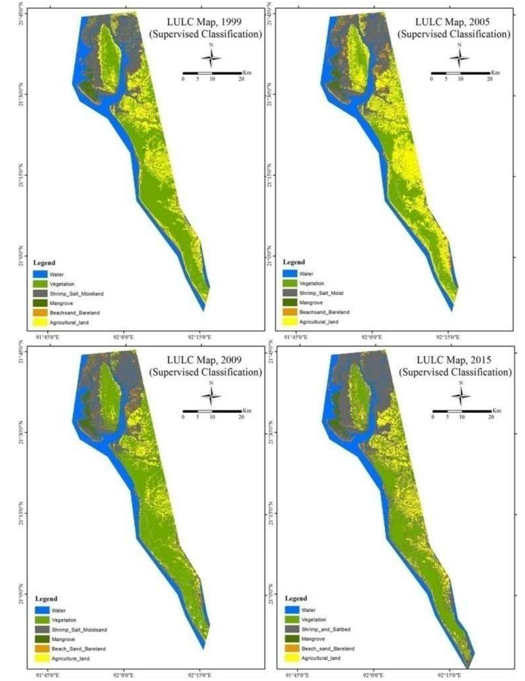 Biophysical resource distribution (lulc types) of the study