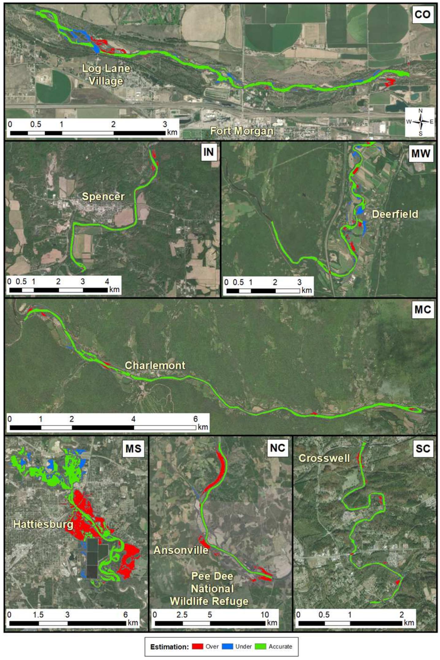 Flood map comparison between autoroute + arpp simulations