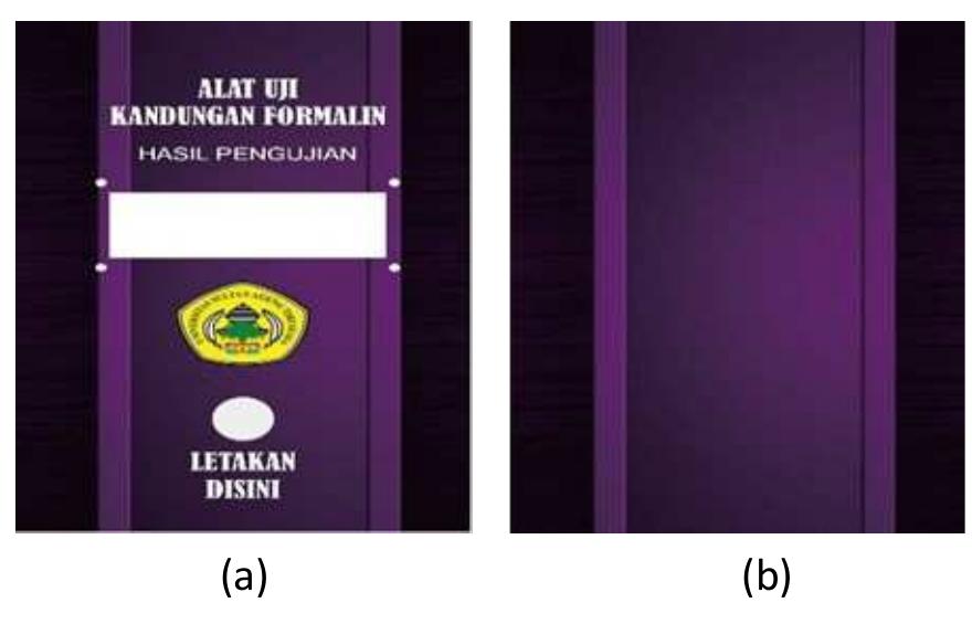 Design of top view (a) and bottom the box side has a design