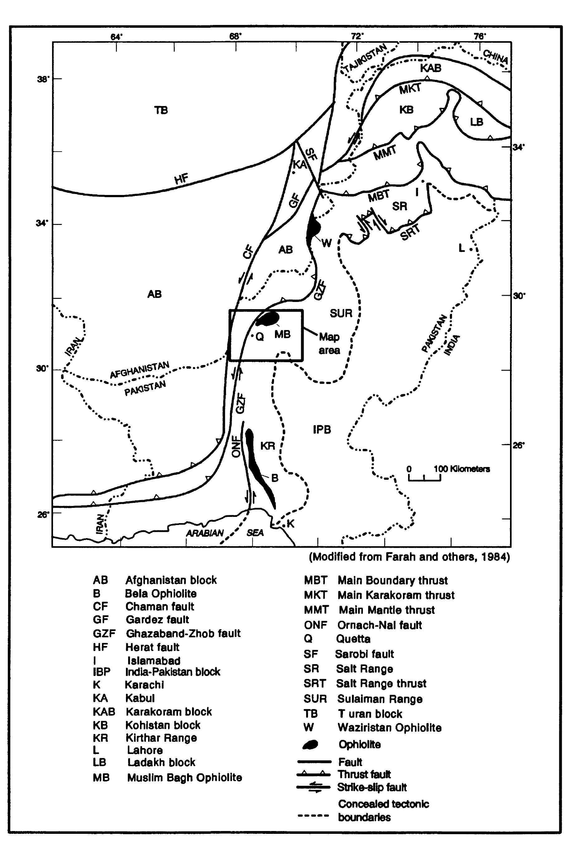 (PDF) Preliminary geologic map of parts of Loralai, Sibi, Quetta, and ...