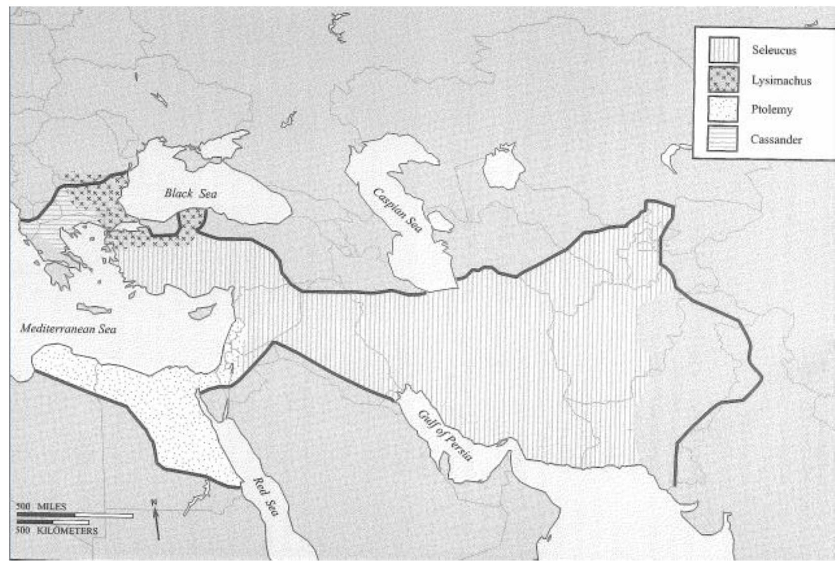 8: map of the hellenistic kingdoms (morris and powell 2010,