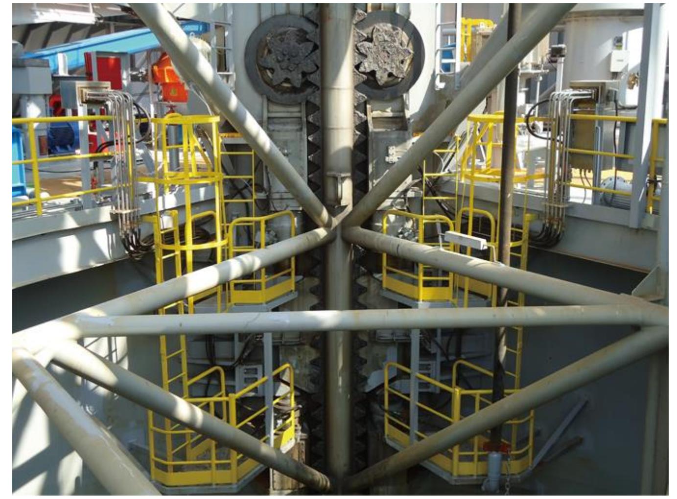 Rack and pinion jacking system (sagta.com, 2018) a jack-up