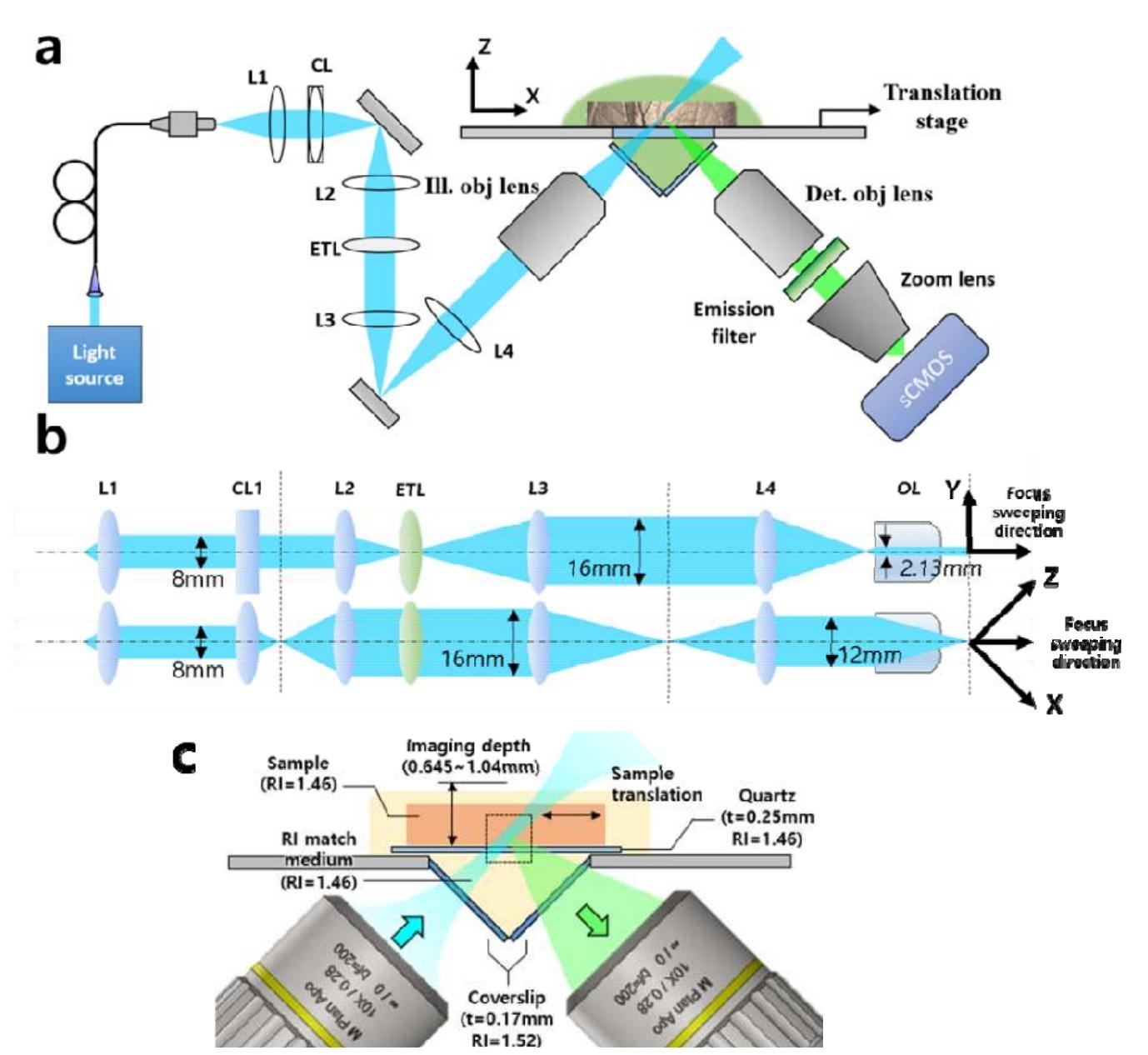 Schematics of otas-lsm. (a) an overall schematic of