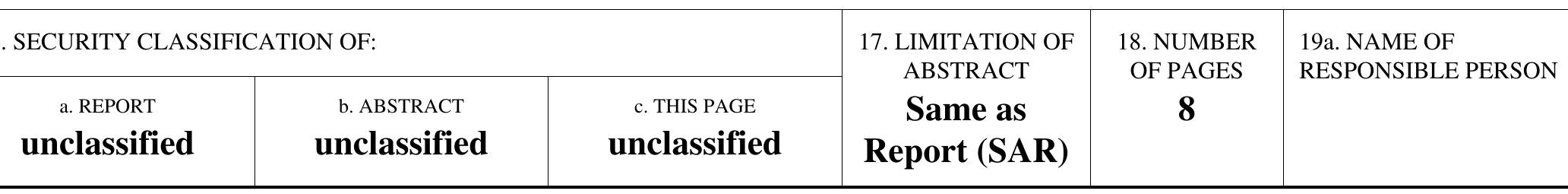Table 2 - Velodyne HDL-64E lidar for unmanned surface