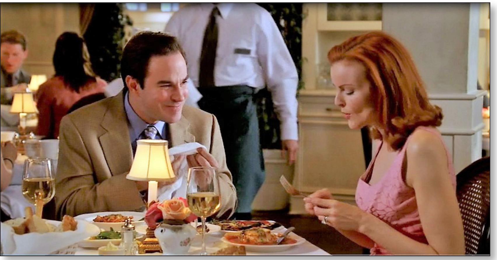 Bree and george williams sampling different dishes (dh1).