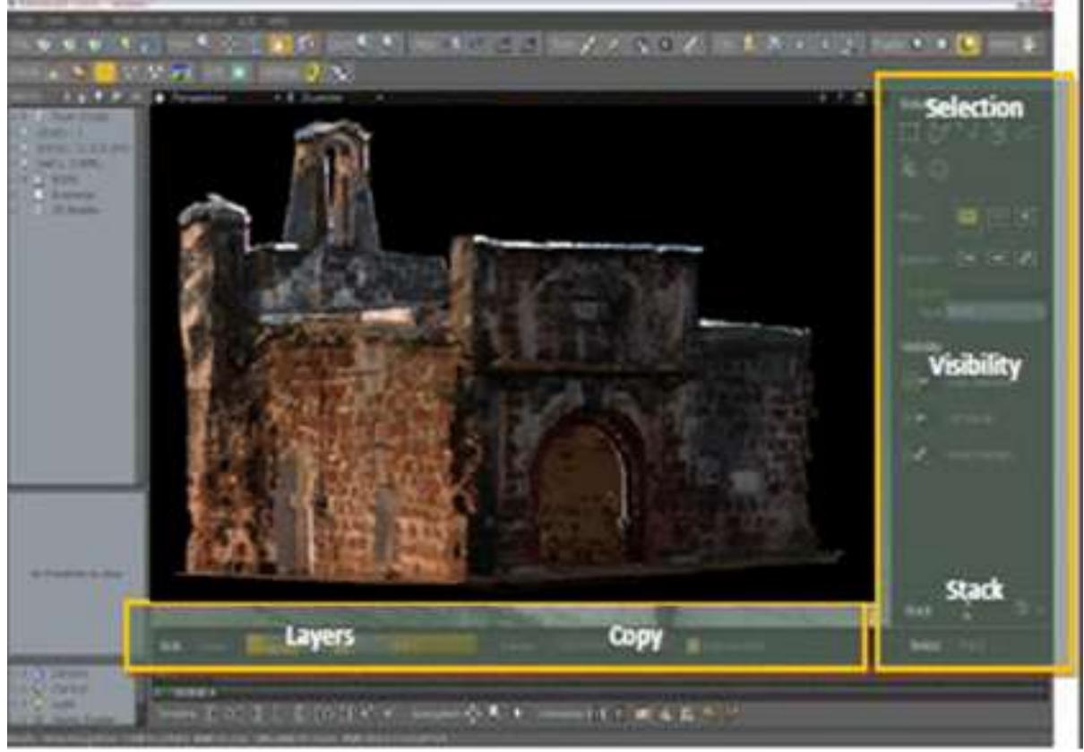 Pointools edit was used to create the walkthrough animation