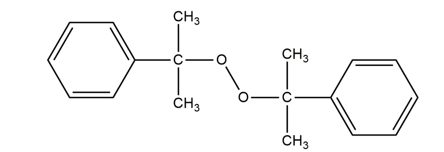 Chemical structure of dicumyl peroxide (dcp).