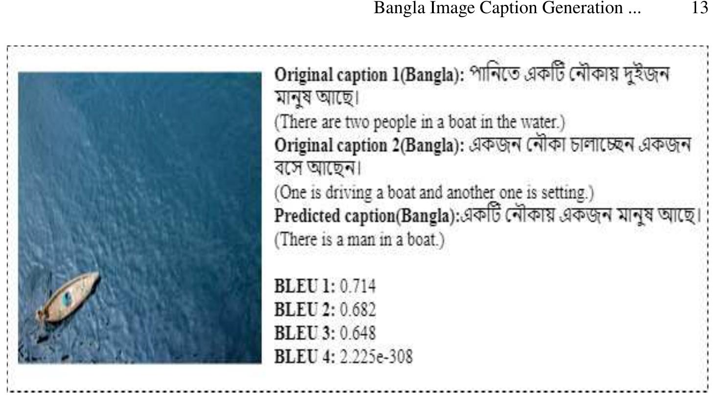 Qualitative examples of bengali captions generated by our