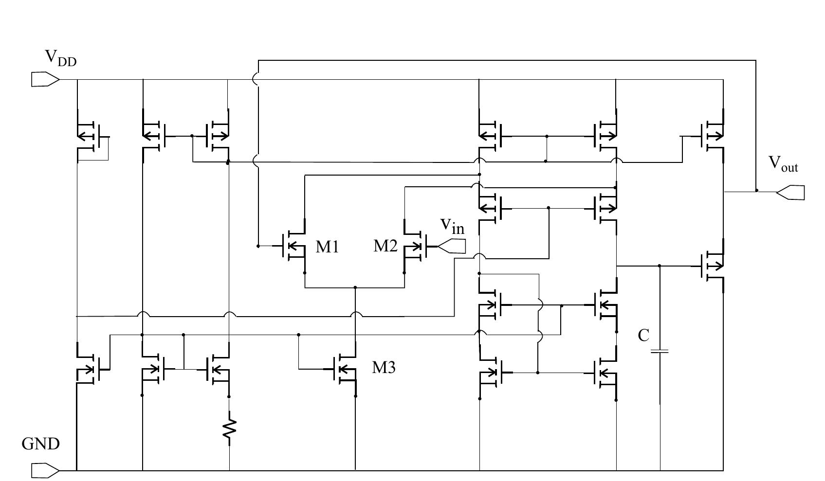31. nmos-input folded cascode opamp schematic. 3