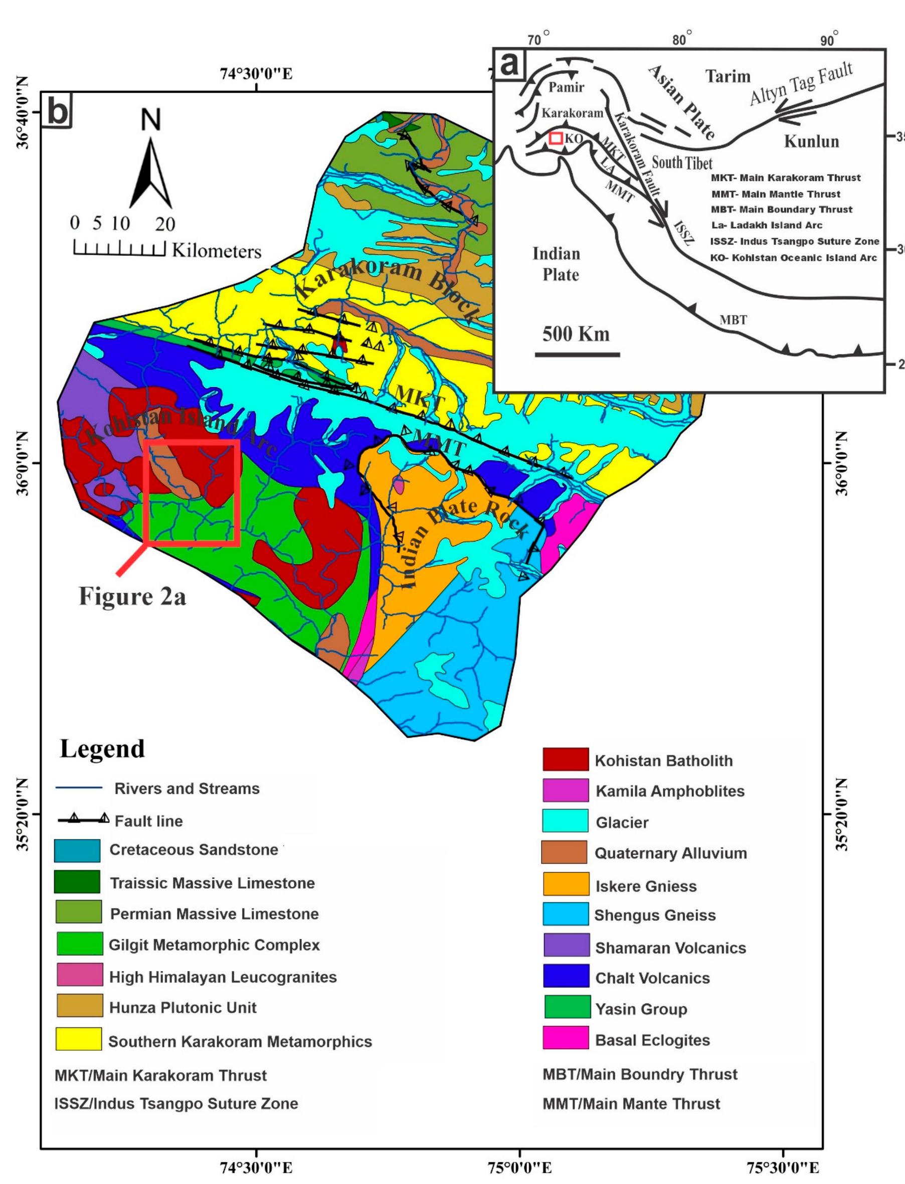 (a) tectonic zones of northern pakistan modified after [16]