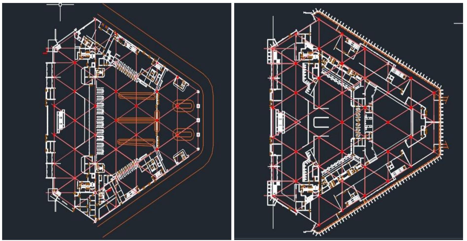 Cad drawings of case study maps, and because paper maps