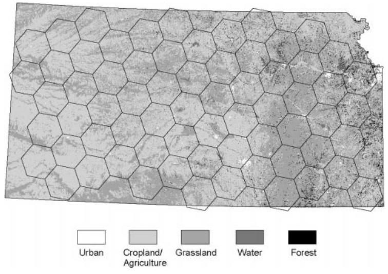 Land cover map of kansas based on 30 m landsat tm data,
