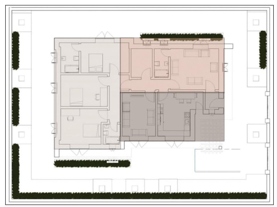 The building aspect ratio is divided into three parts the