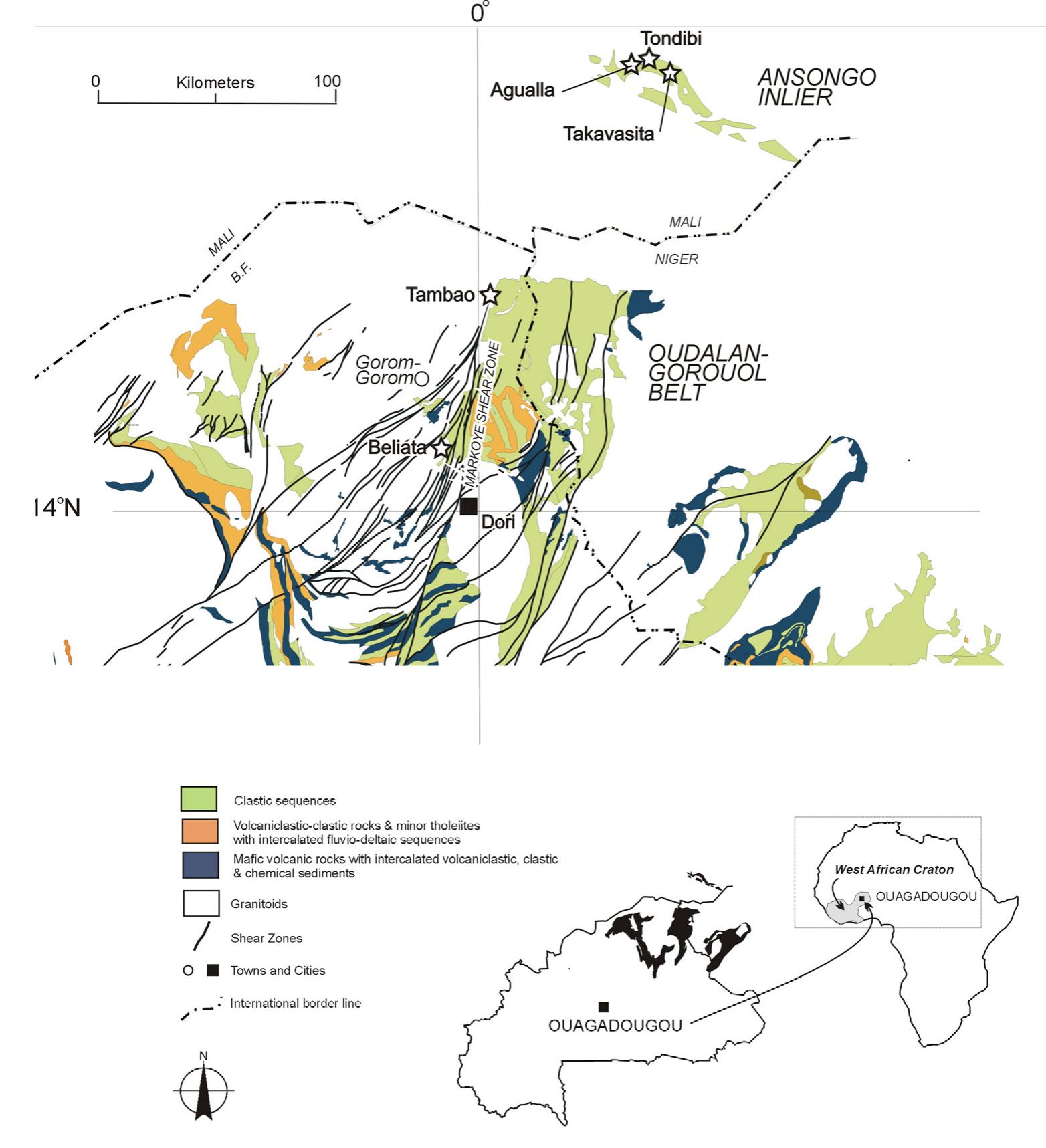 Figure 1 - from Manganese deposits of the Oudalan province