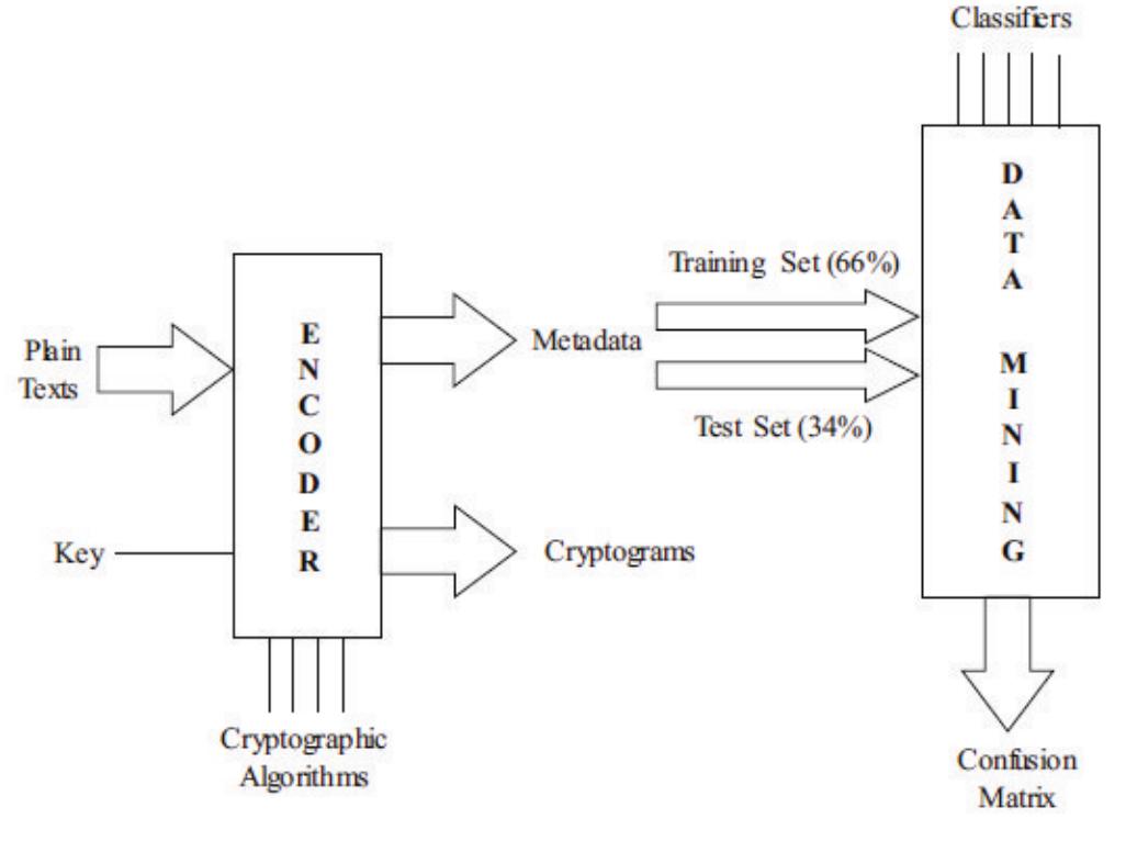 The block diagram of the experiment.