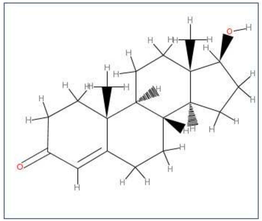 Testosterone structure.
