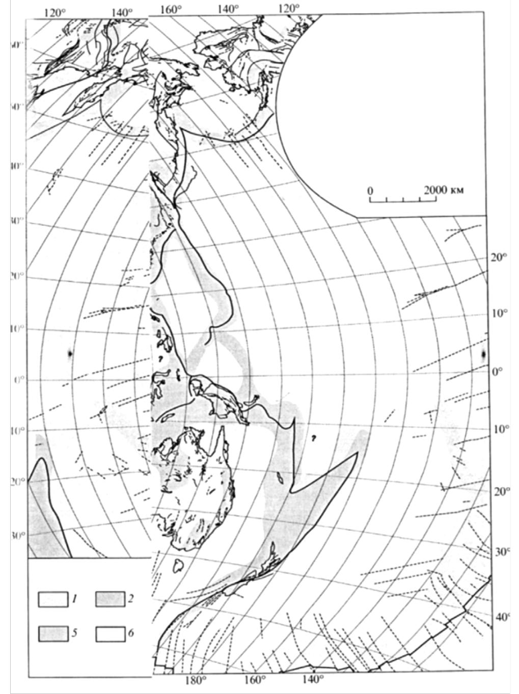 international tectonic map of the world 1-6 — types of