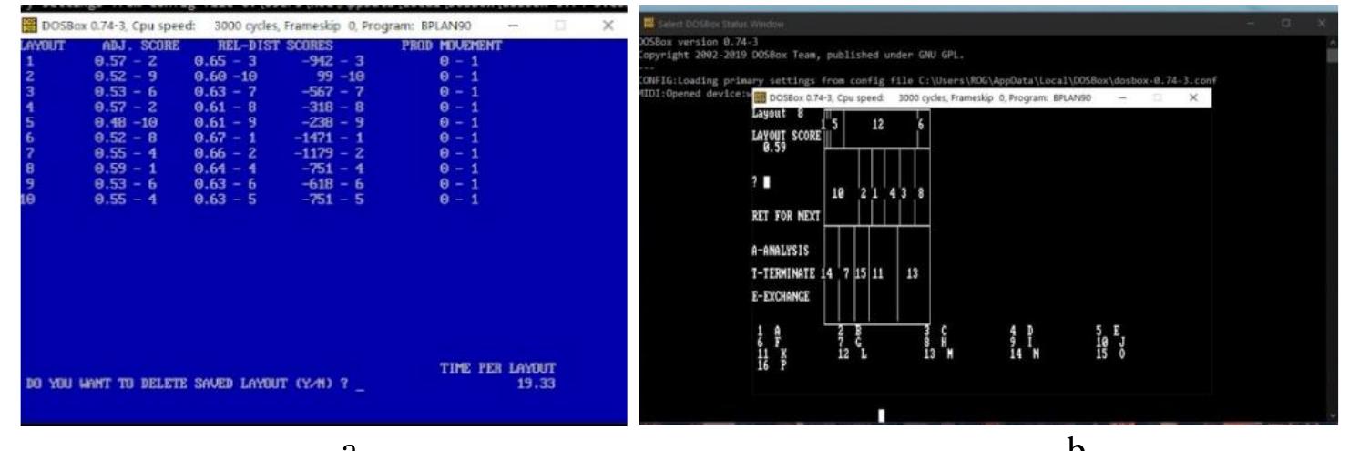 Blocplan result. (a) 10 proposal layout. (b) selected layout