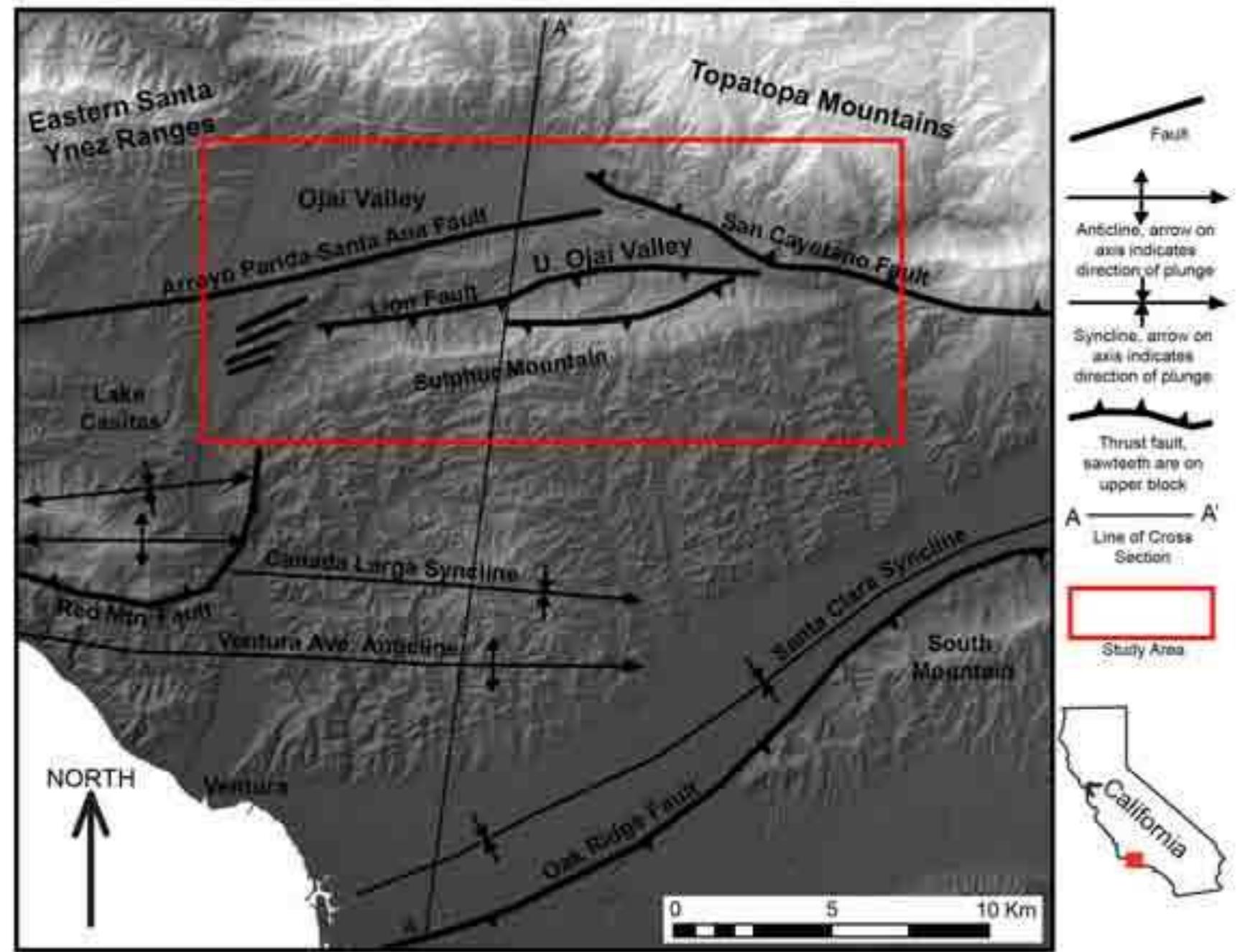 Digital elevation model of the wir province with approximate
