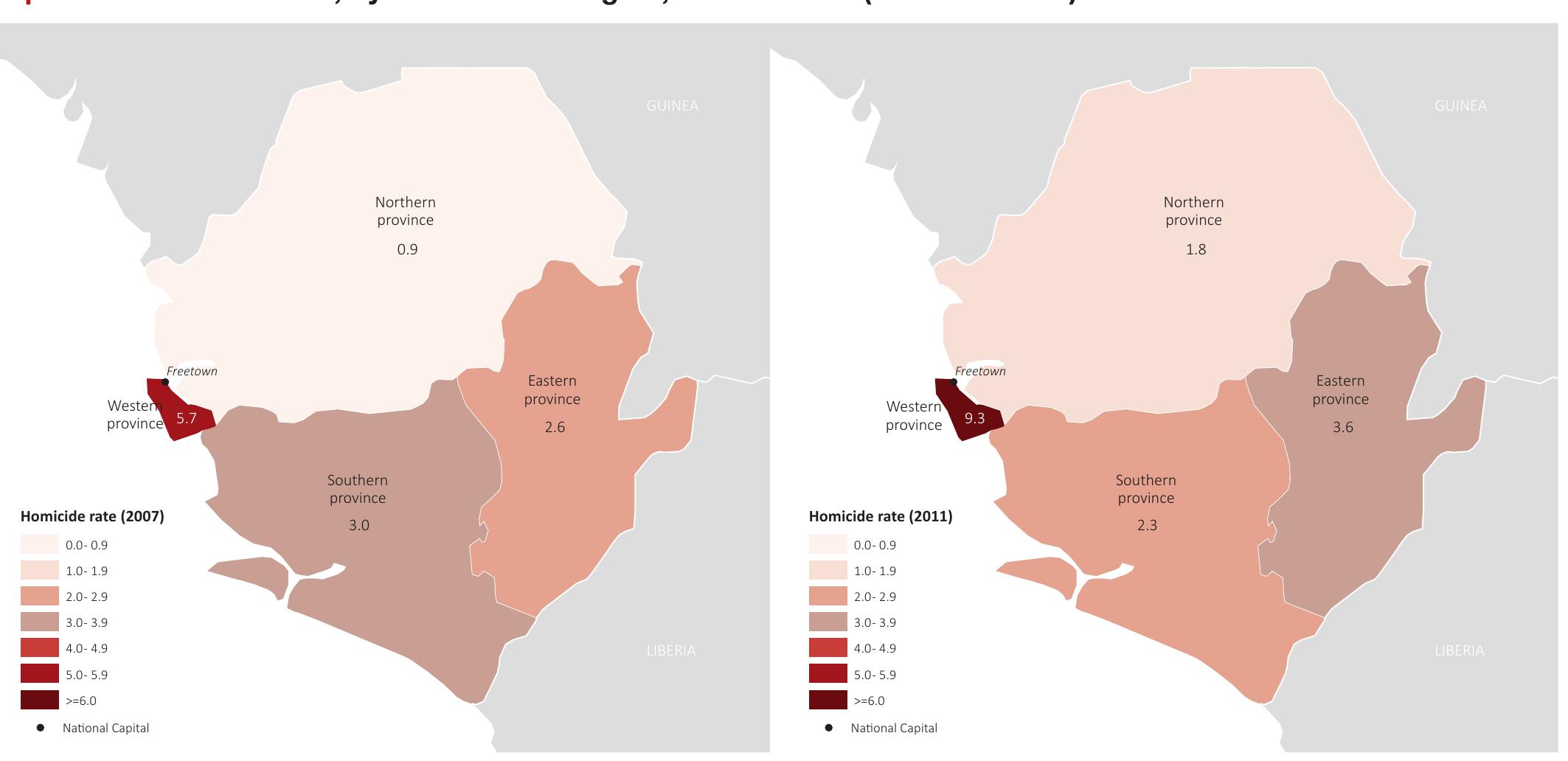 Note: the boundaries and names shown and the designations