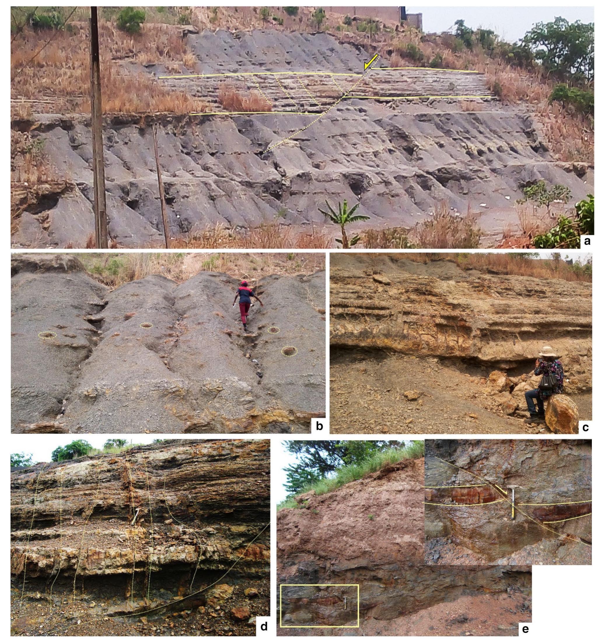 Geologic map of southeastern nigeria showing the spatial