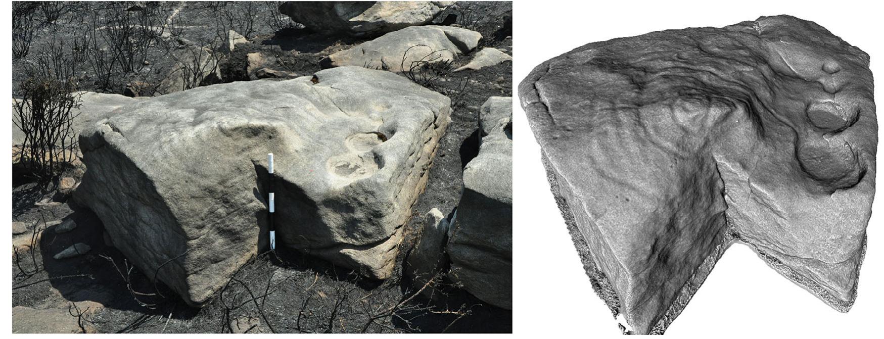 Sfm photogrammetry model of a panel in monte faro (valenga,
