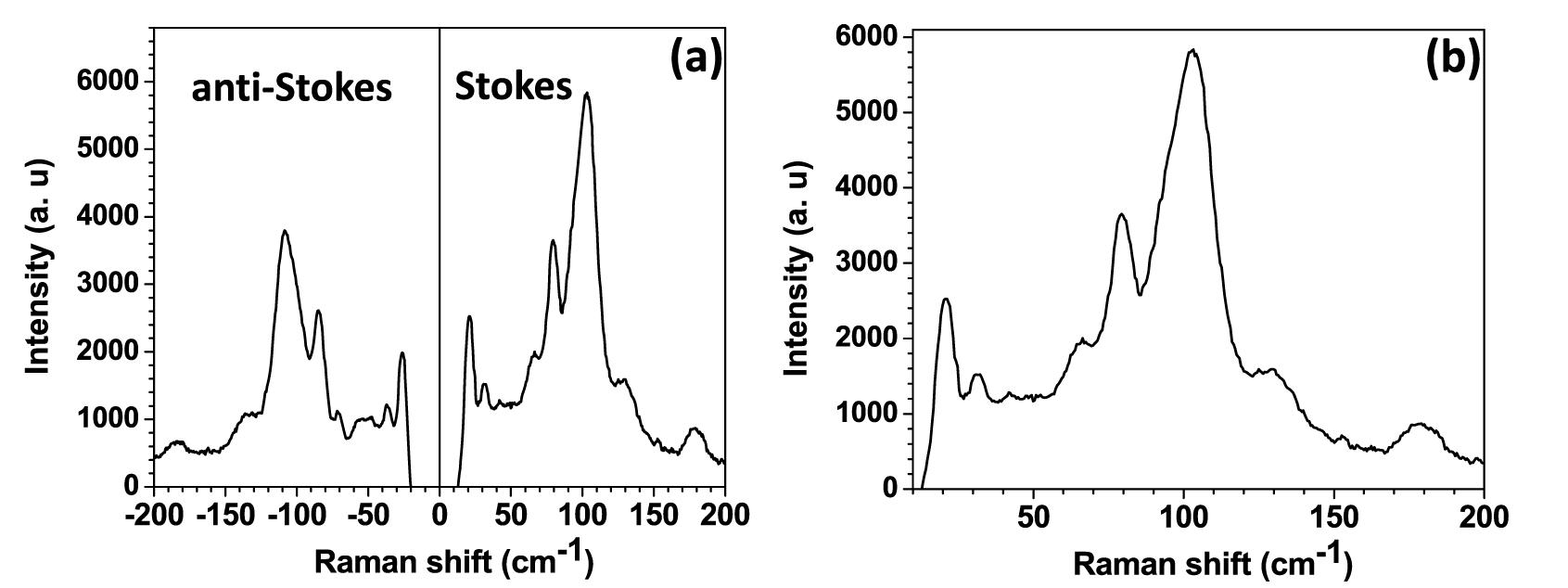 Raman spectrum of smc — dna: (a) stokes and anti-stokes